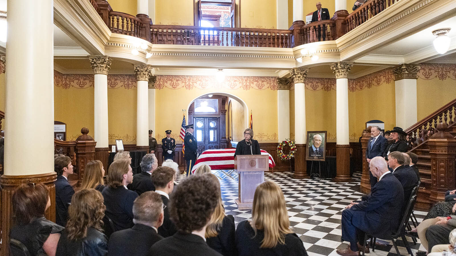 Al Simpson Makes Final Trip To Wyoming Capitol, Lies In State | Cowboy ...