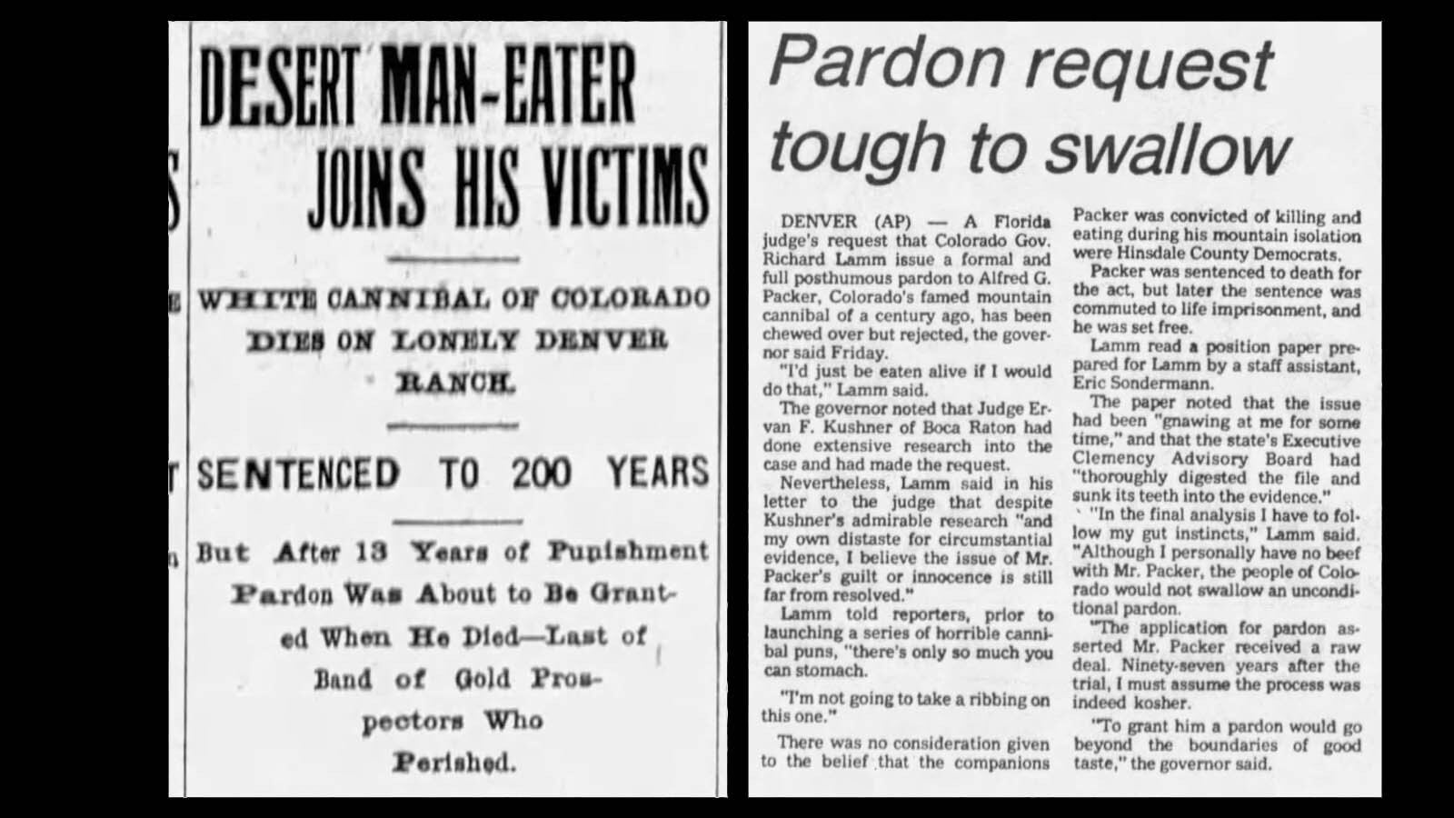 A Wyoming Sheriff Caught Infamous Cannibal Alfred Packer, Brought Him ...
