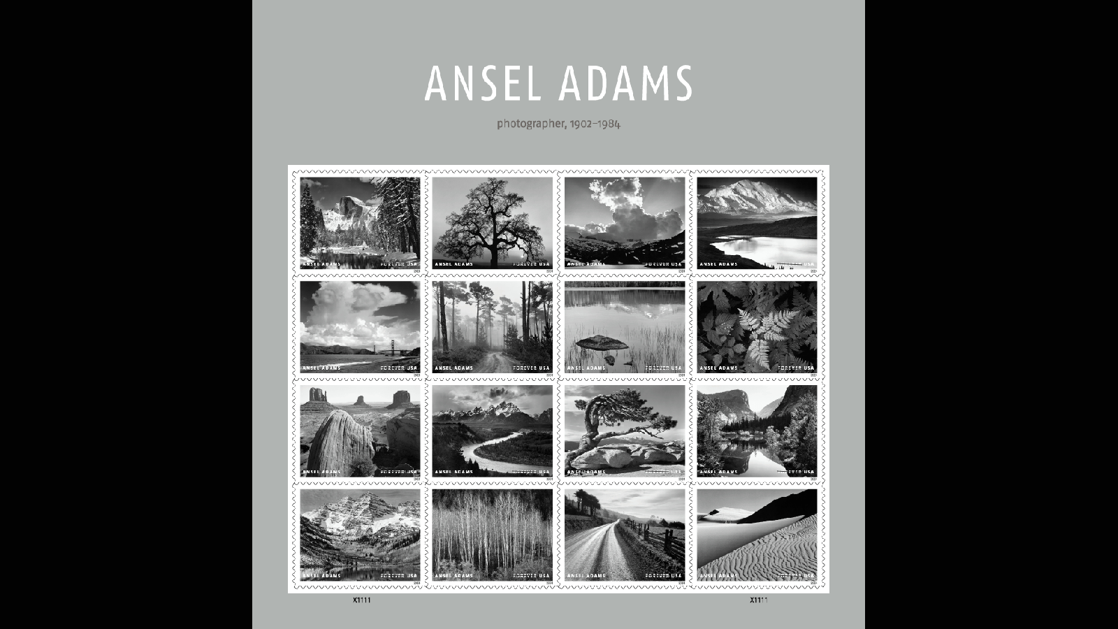 New Ansel Adams Stamp Series Includes Iconic Image Of Grand Tetons ...