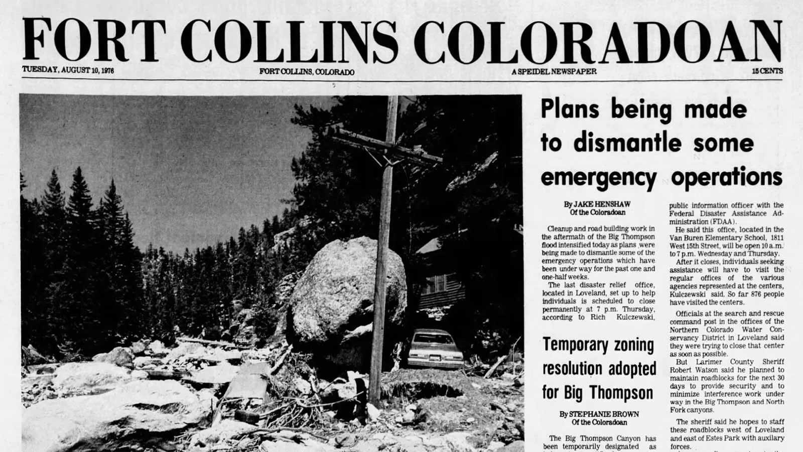Cheyenne Man Survived The Devastating 1976 Big Thompson Flood In A Ford ...