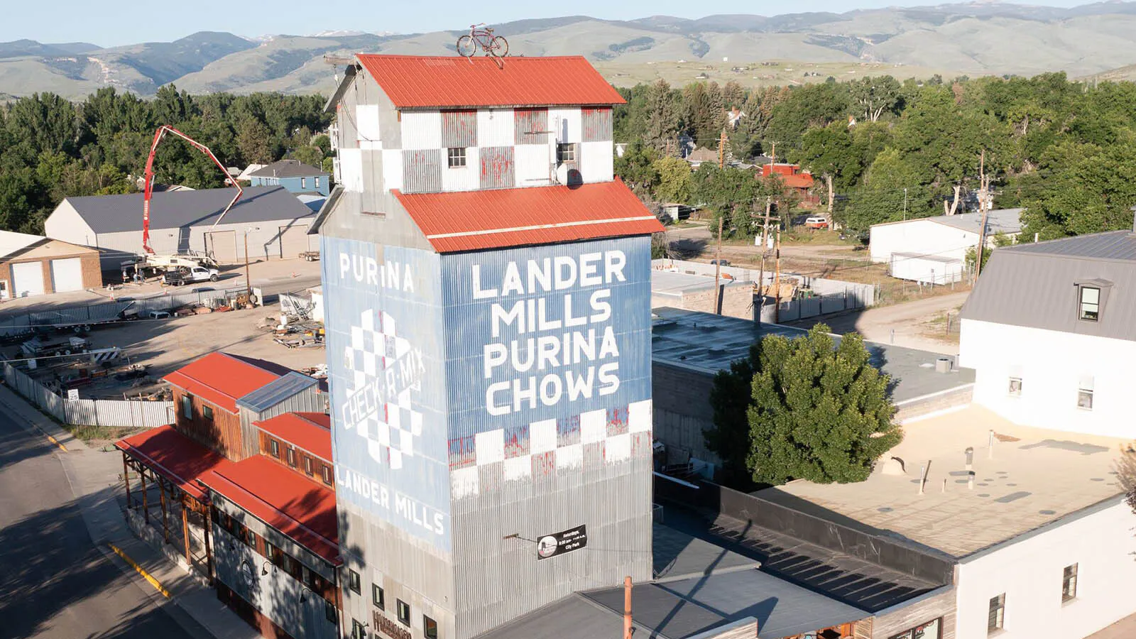 Why Is There A Bike On Top Of The Historic Lander Grain Elevator ...