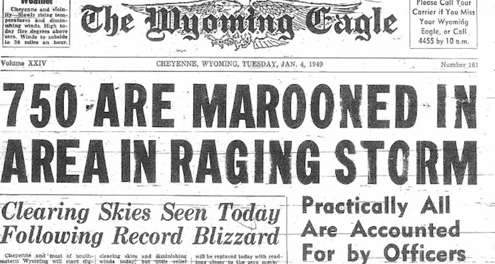 75 Years Ago, The Blizzard of 1949 Crippled Wyoming | Cowboy State Daily