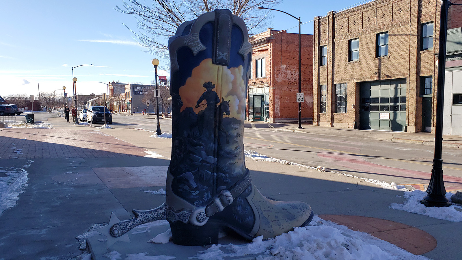 Cheyenne’s Newest 8-Foot Cowboy Boots Honor Wyoming’s Military Legacy ...