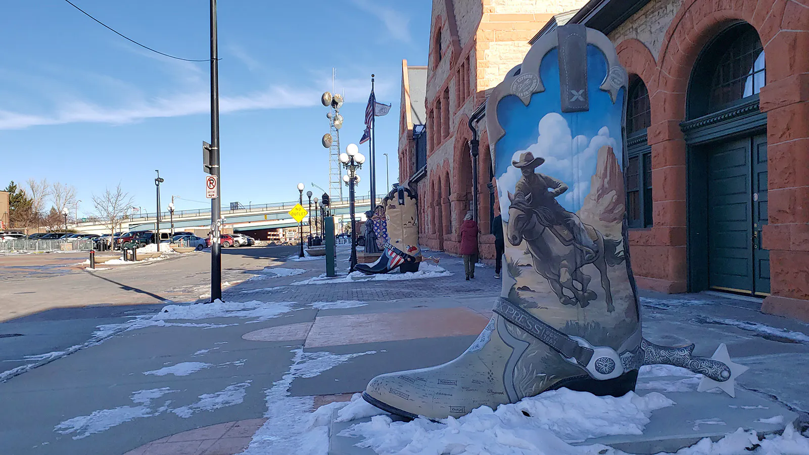 Cheyenne’s Newest 8-Foot Cowboy Boots Honor Wyoming’s Military Legacy ...
