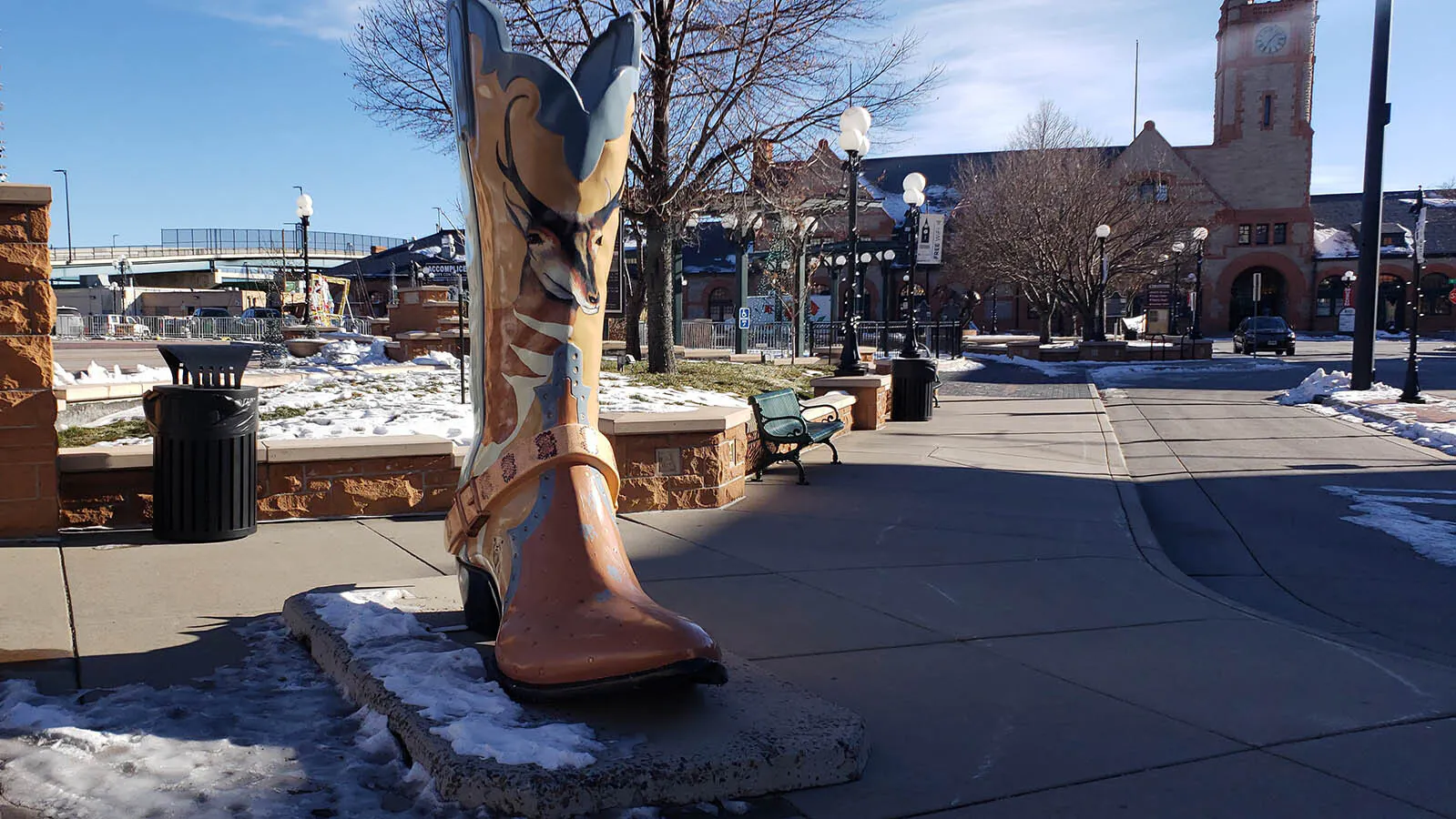 Cheyenne’s Newest 8-Foot Cowboy Boots Honor Wyoming’s Military Legacy ...