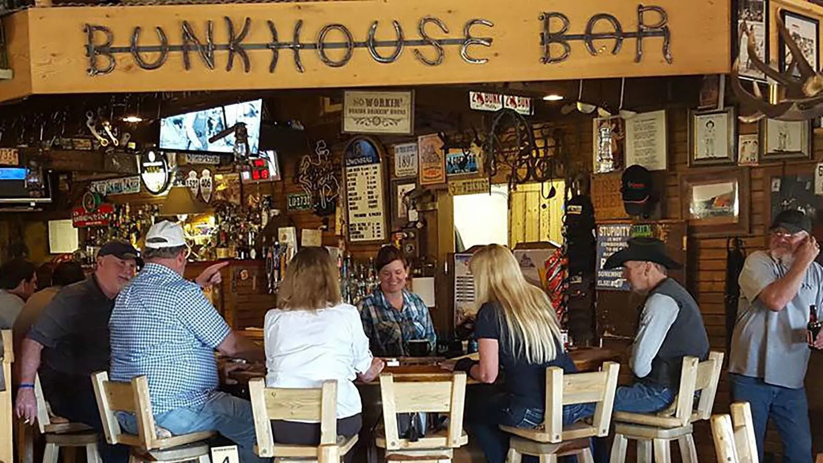 Real America: The Bunkhouse Has Great Food But National Anthem Is First ...