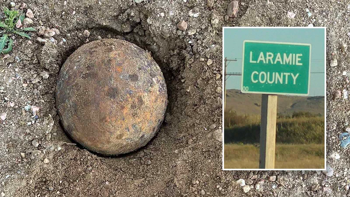 Laramie County Family Finds Half-Buried Cannonball In Their Yard, Mom ...