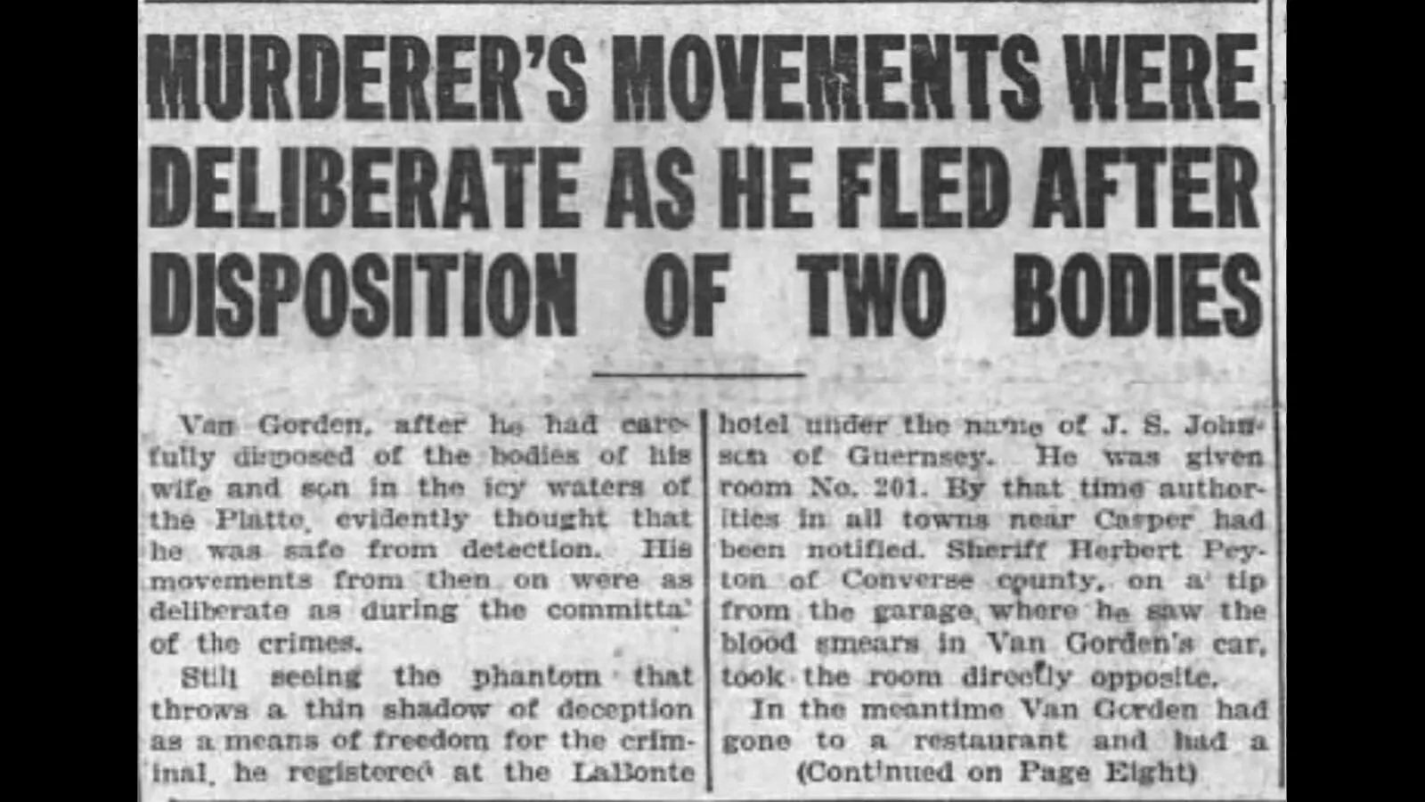 Wyoming History: Casper Double-Murderer Shot Down By Sheriff In Douglas ...