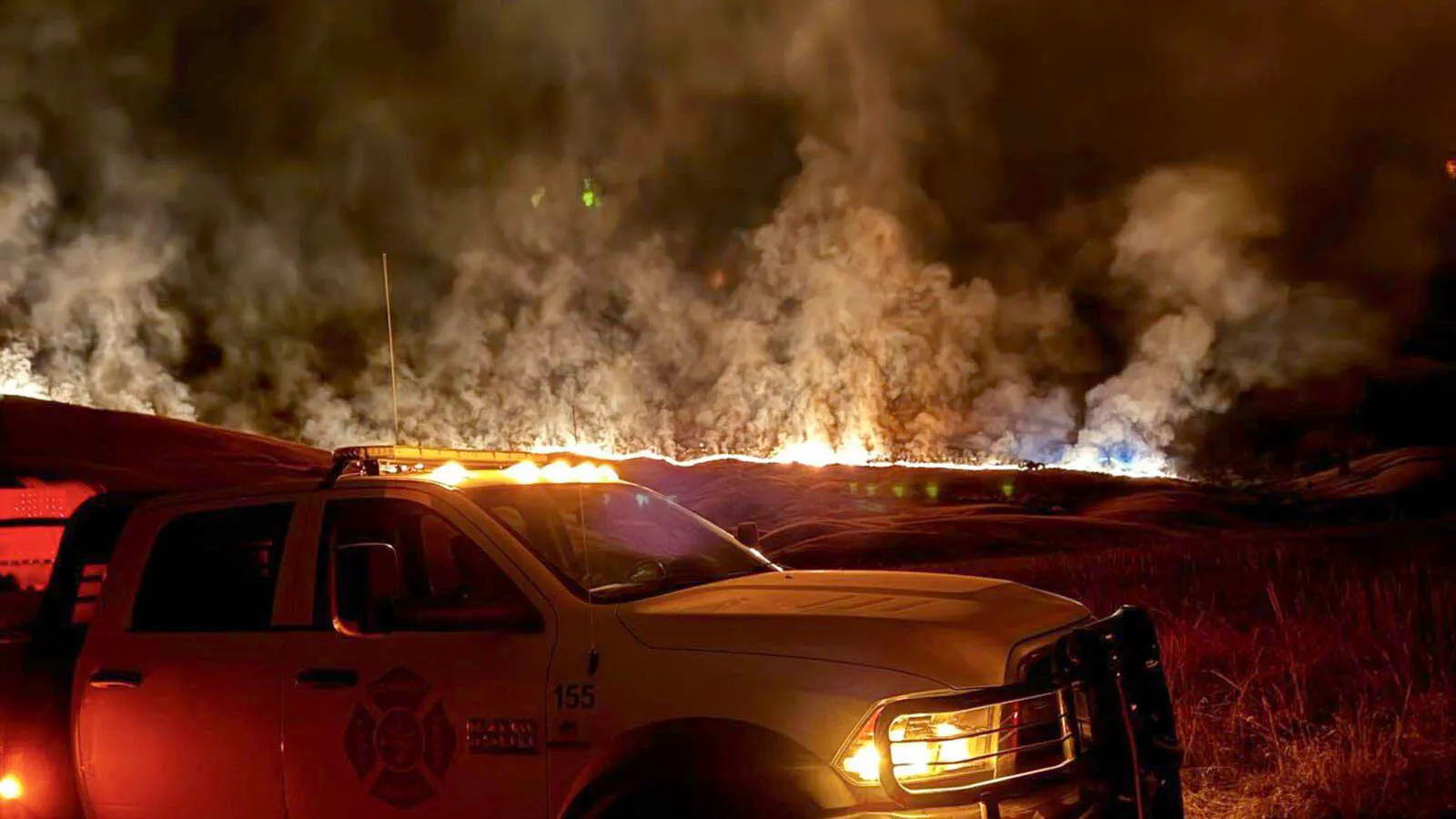 Fiery Glow On Bighorns Overnight Was Intentional Burning To Slow Elk ...