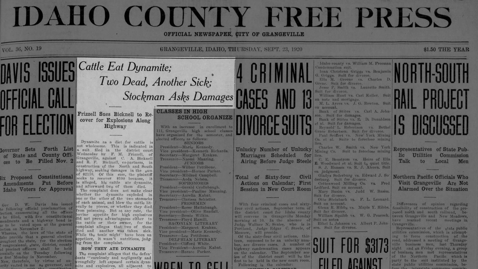 Wyoming History: That Time In 1907 A Cow Ate 19 Sticks Of Dynamite And ...