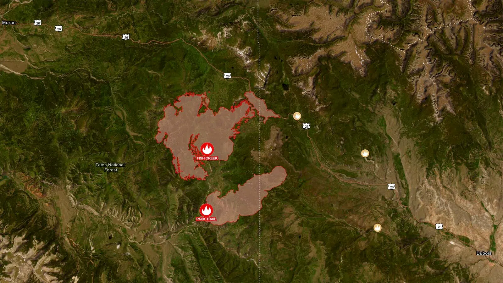 Wildfire Rages To 18,000 Acres In Bridger-Teton Forest, Pulling Crews ...