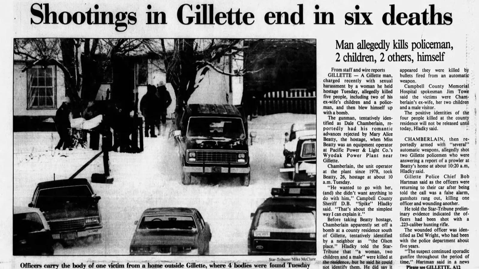 Wyoming History: The 1983 Rampage That Killed A Gillette Cop And Family ...