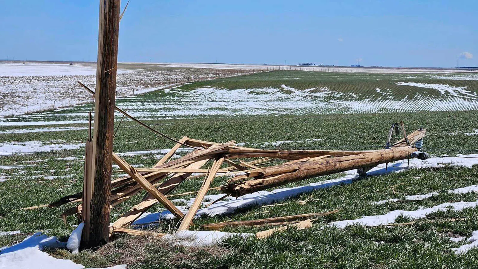 Small Wyoming Power Co-Op Scrambles To Fix 600 Downed Power Poles ...