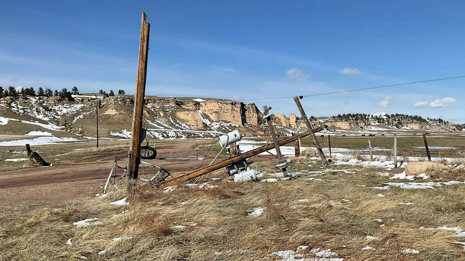 Small Wyoming Power Co-Op Scrambles To Fix 600 Downed Power Poles ...