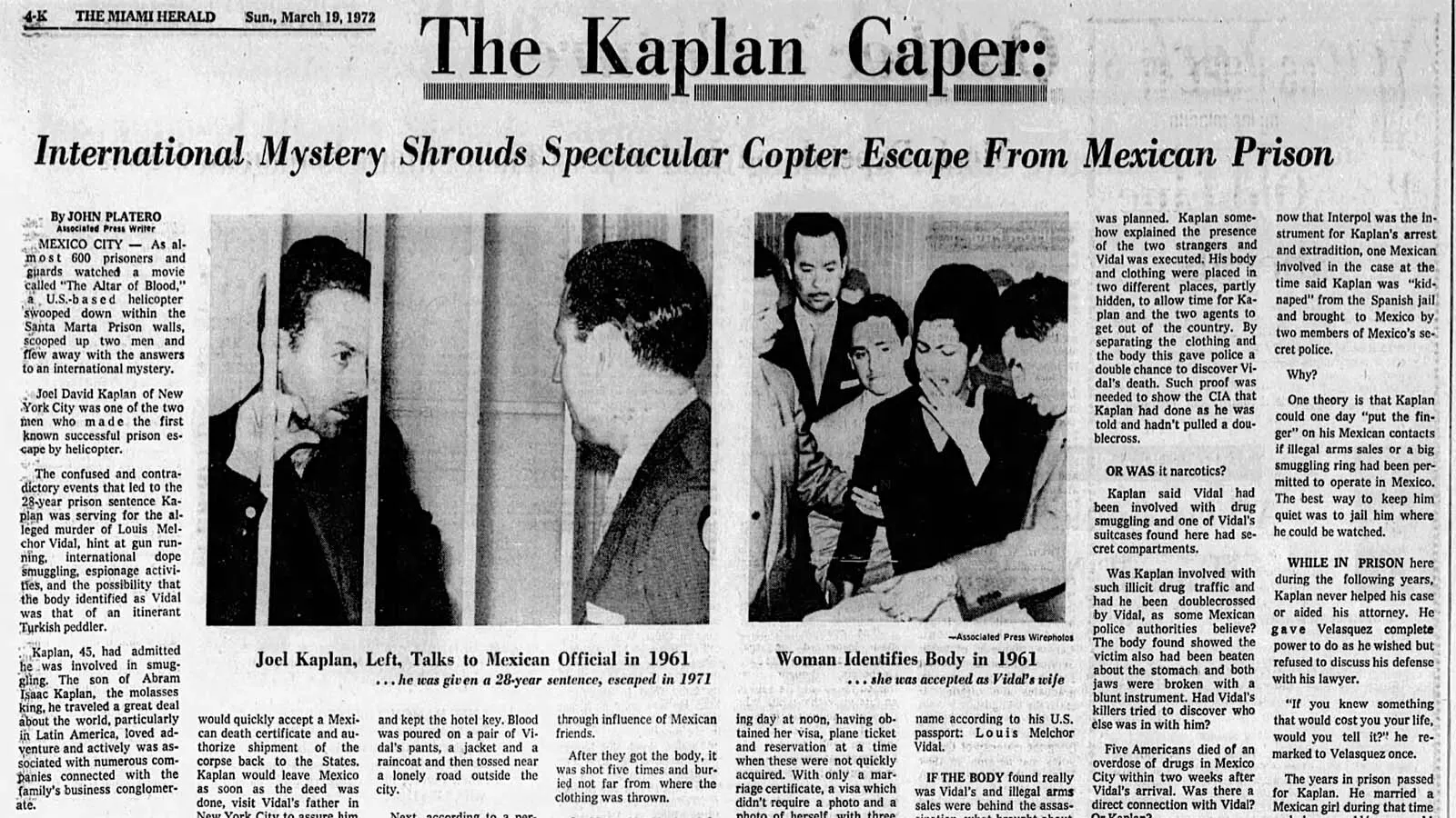 How A Helicopter From Casper Was Used In A Daring Mexican Prison ...