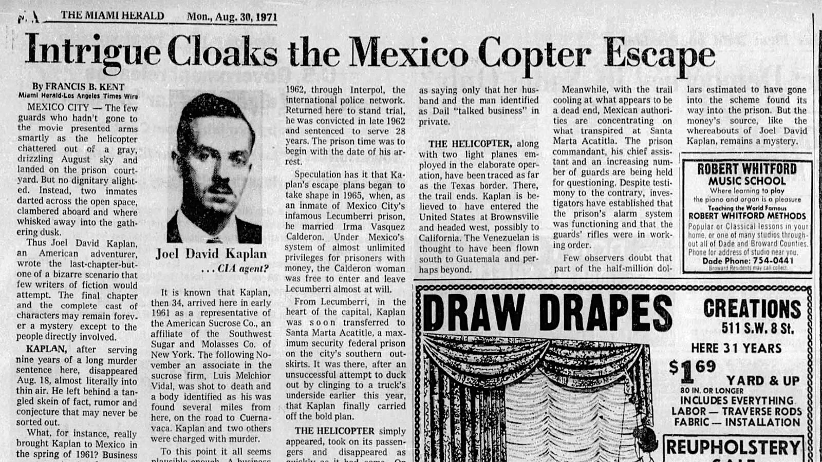 How A Helicopter From Casper Was Used In A Daring Mexican Prison ...