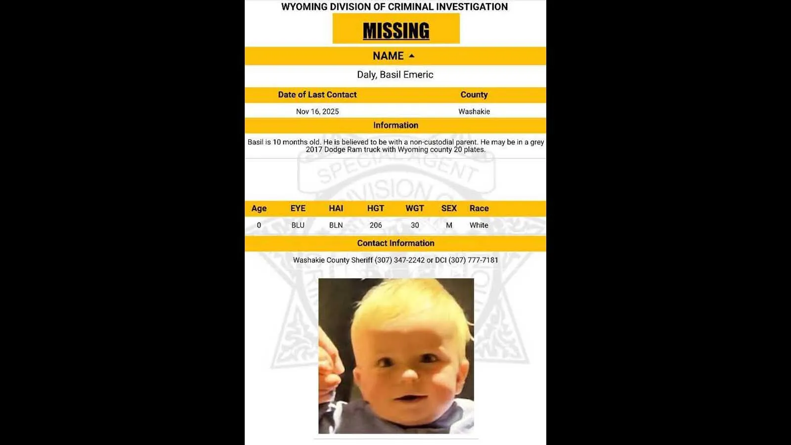 Felony Warrant Issued For Wyoming Mom Who Took Off With 10-Month-Old ...
