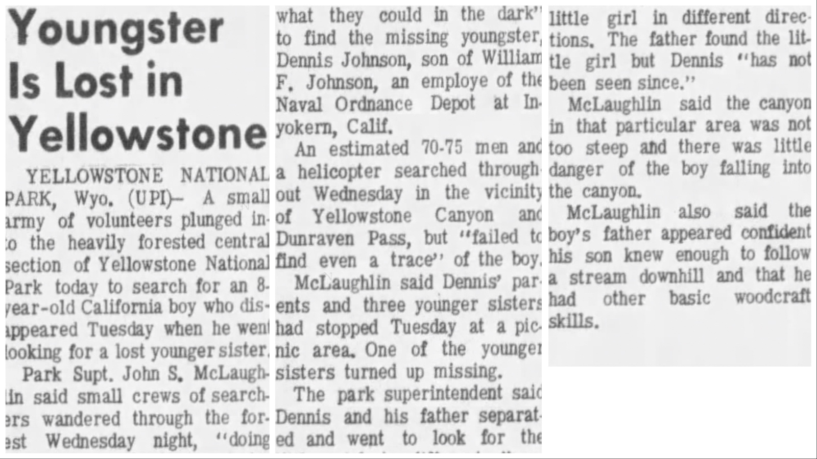 When People Disappear In Yellowstone National Park, Some Are Never ...