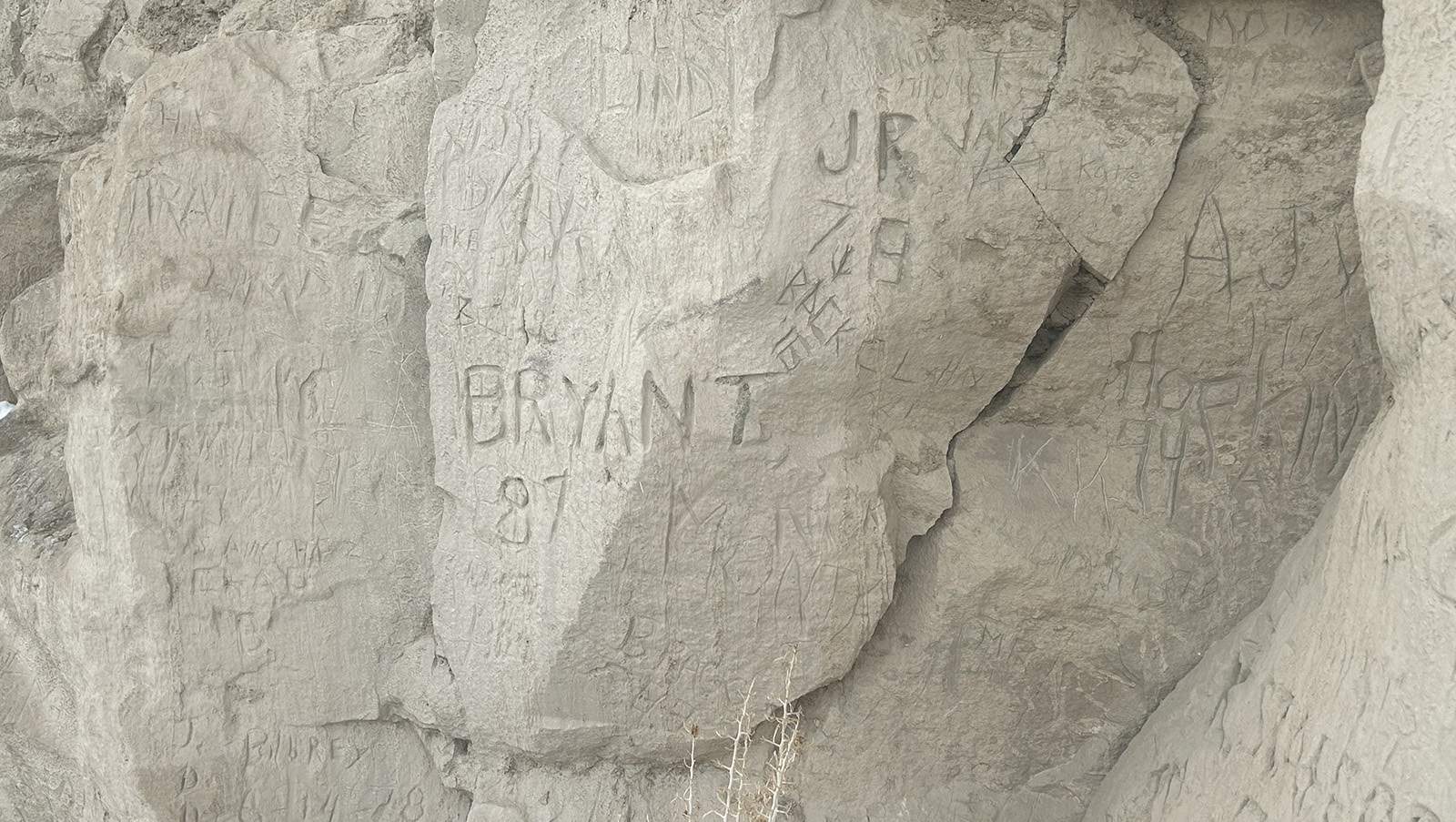Wyoming History: Thousands Of Names Carved Into Stone Along Historic ...