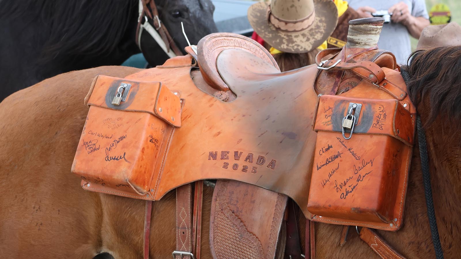 Pony Express Carries Official US Mail Along Oregon Trail Route Through ...