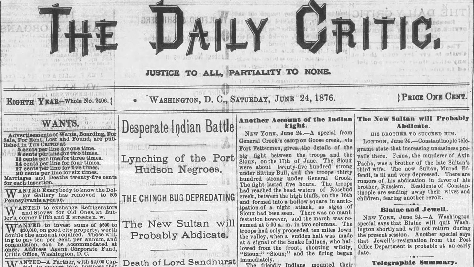 Wyoming History: Battle Of The Rosebud Started Great Sioux Wars Of 1876 ...