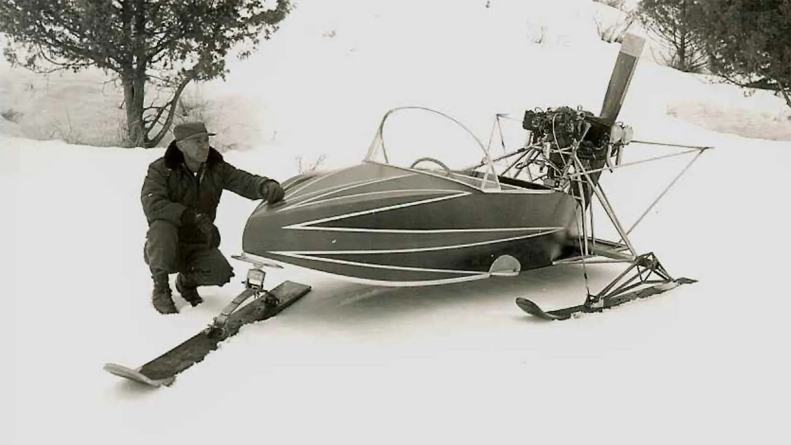 The Man Who Built And Pioneered The Use Of Snowplanes In Yellowstone ...