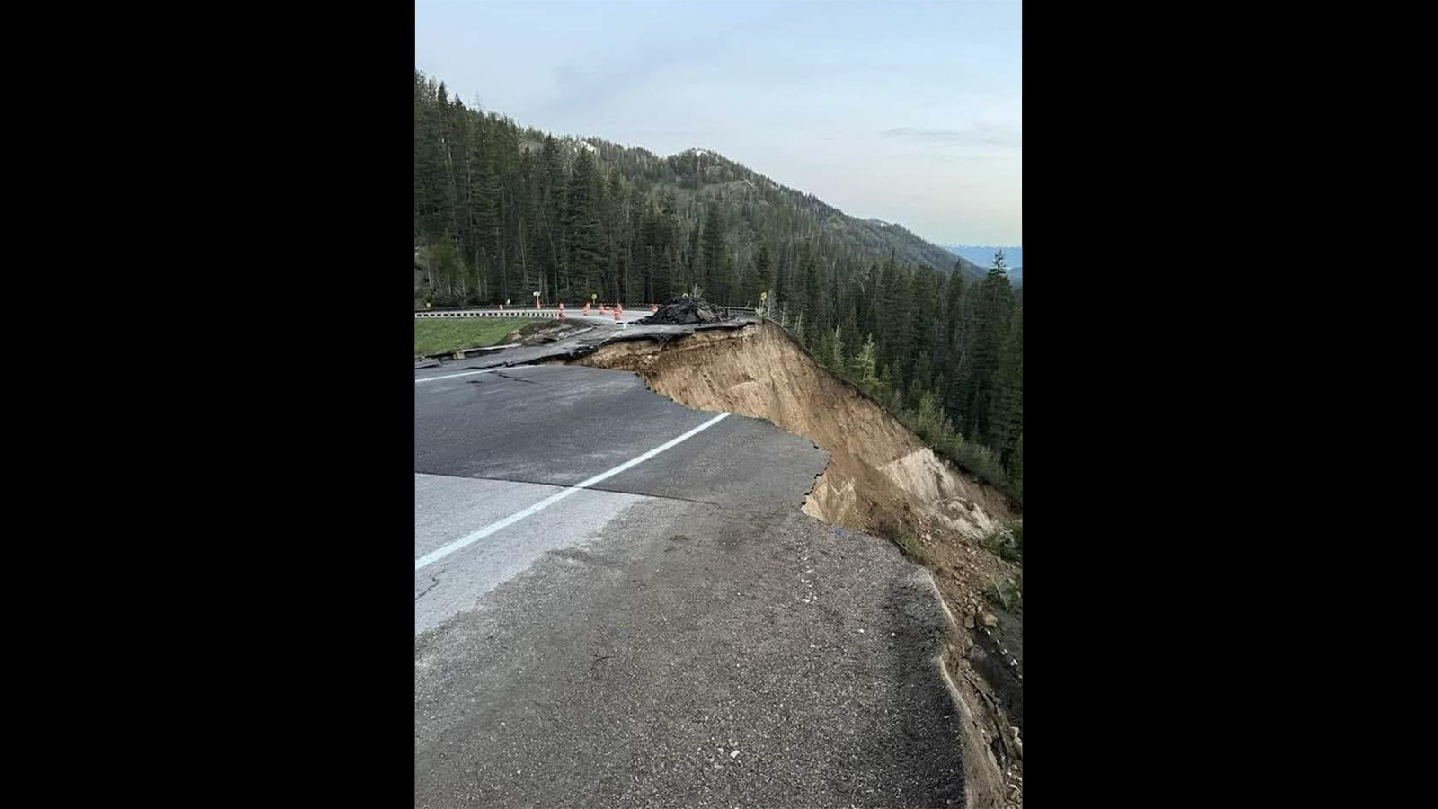 'Catastrophic Failure' On Teton Pass; Road Closed After Highway Falls ...
