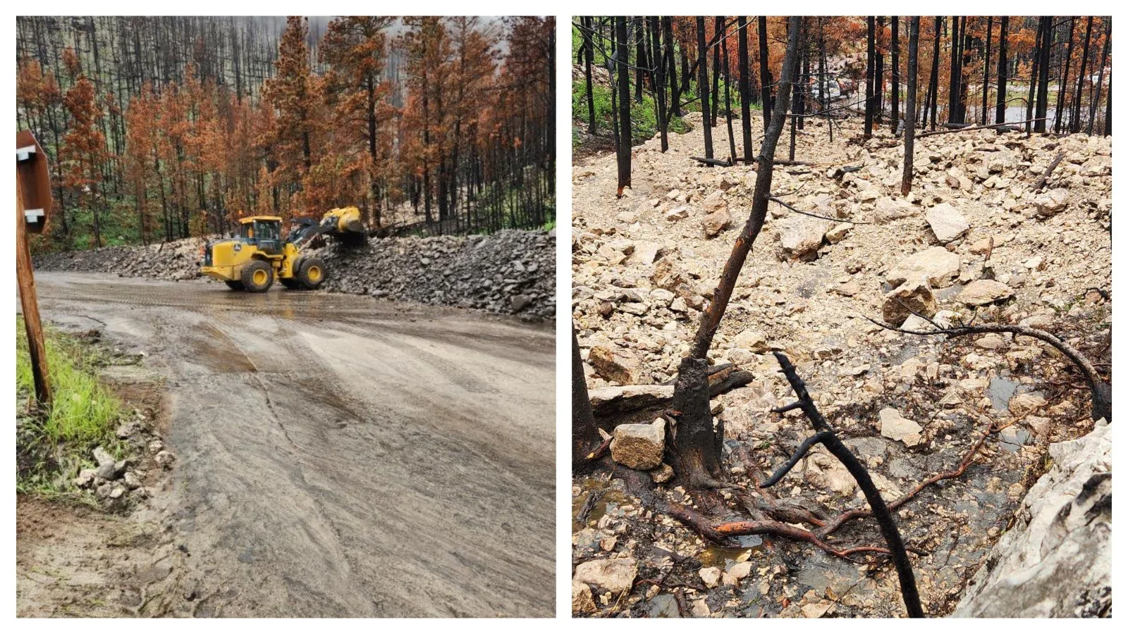 Mud And Rocks Washed From Elk Fire Area Close U.S. 14 Overnight, More ...