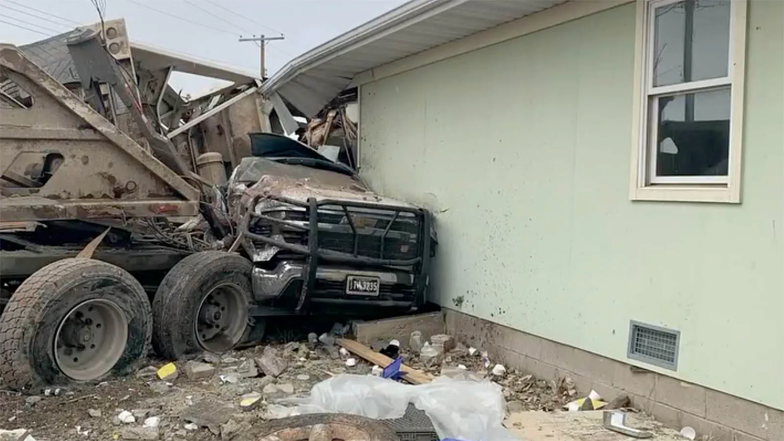 Full Semitrailer Smashes Through Shed, House In Upton | Cowboy State Daily
