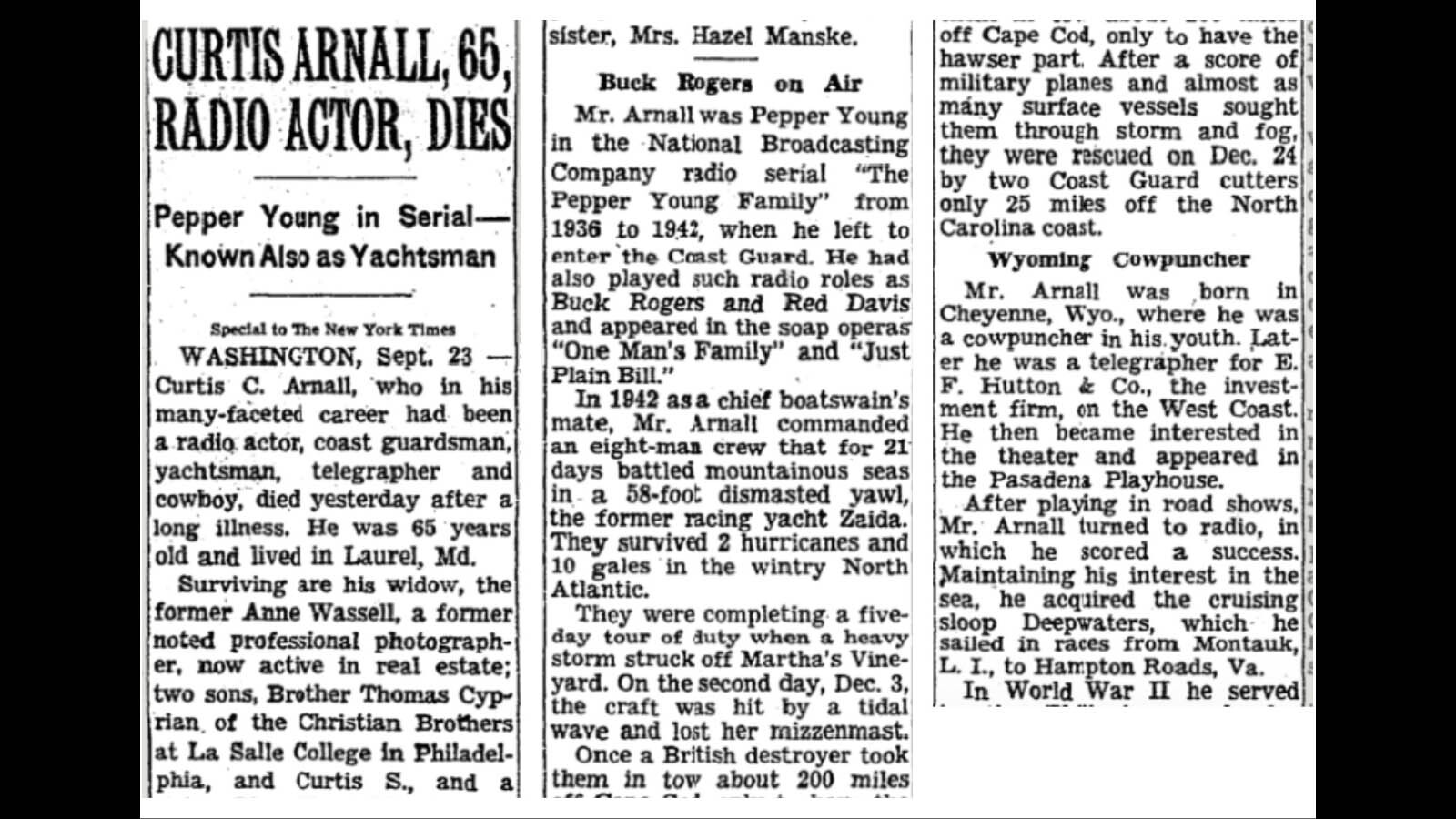 Wyoming History: Cheyenne Man Was Radio’s Buck Rogers, Scouted German ...