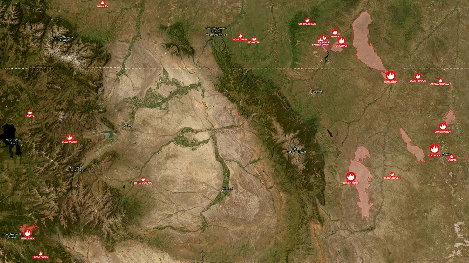 Fish Creek Fire Throws “Spot Fires” Across Togwotee Pass | Cowboy State ...