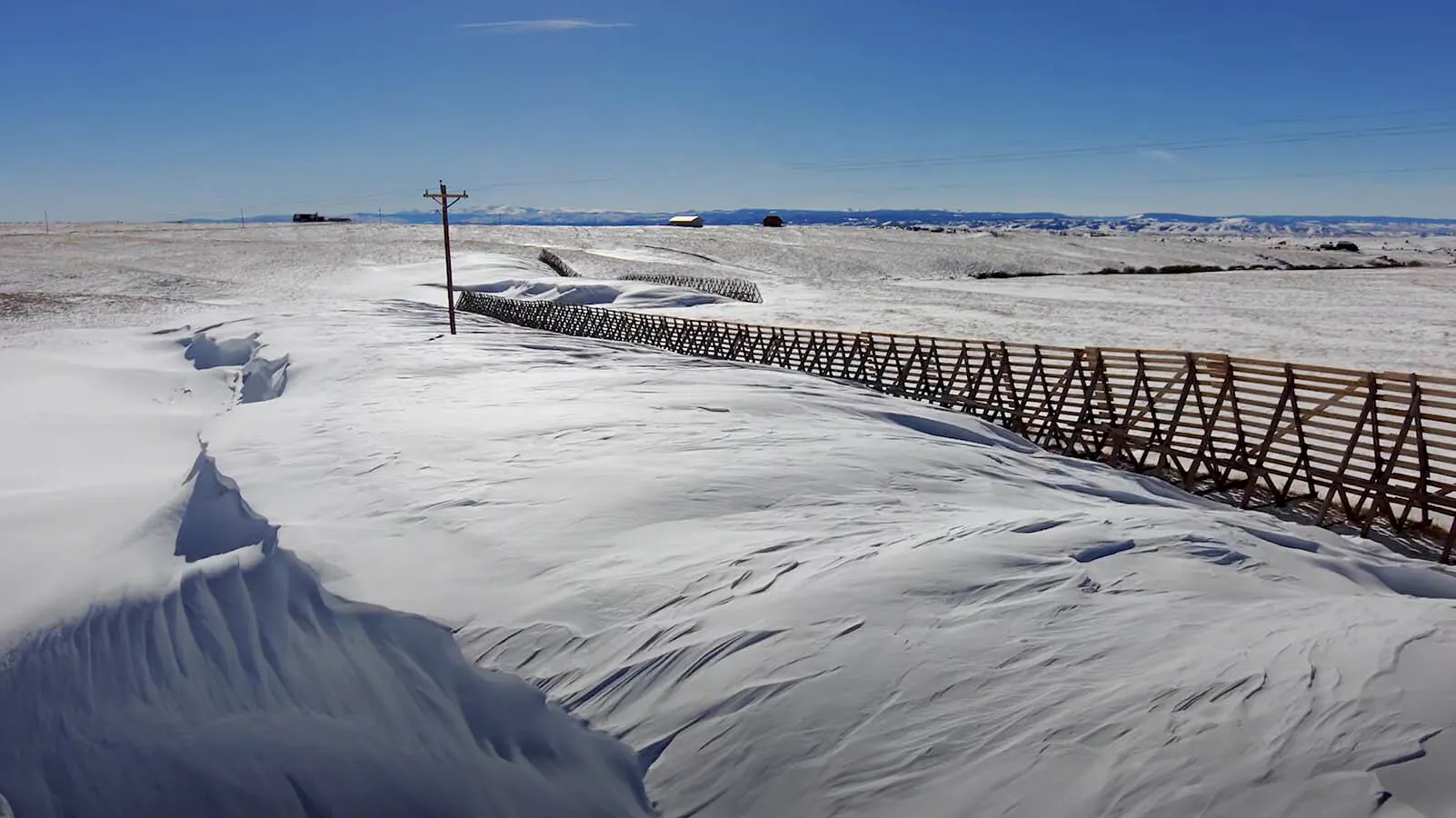 Wyoming Has 400 Miles Of Snow Fences To Help Keep Roads Open In Winter ...