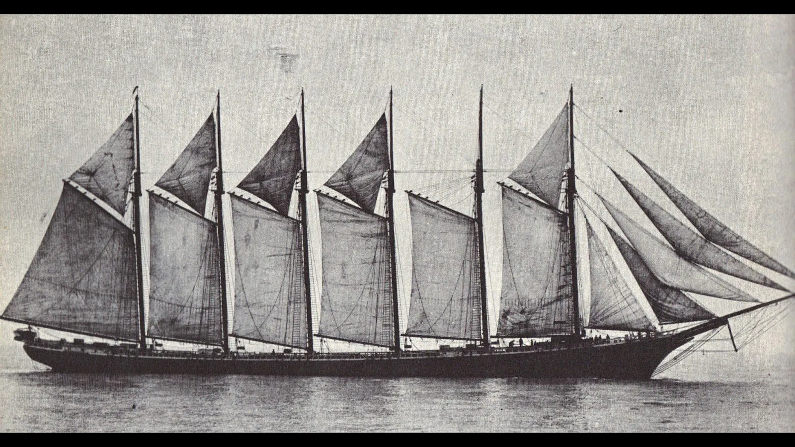 At 450 Feet Long With 126-Foot Masts, The Wyoming Was Largest Wooden ...