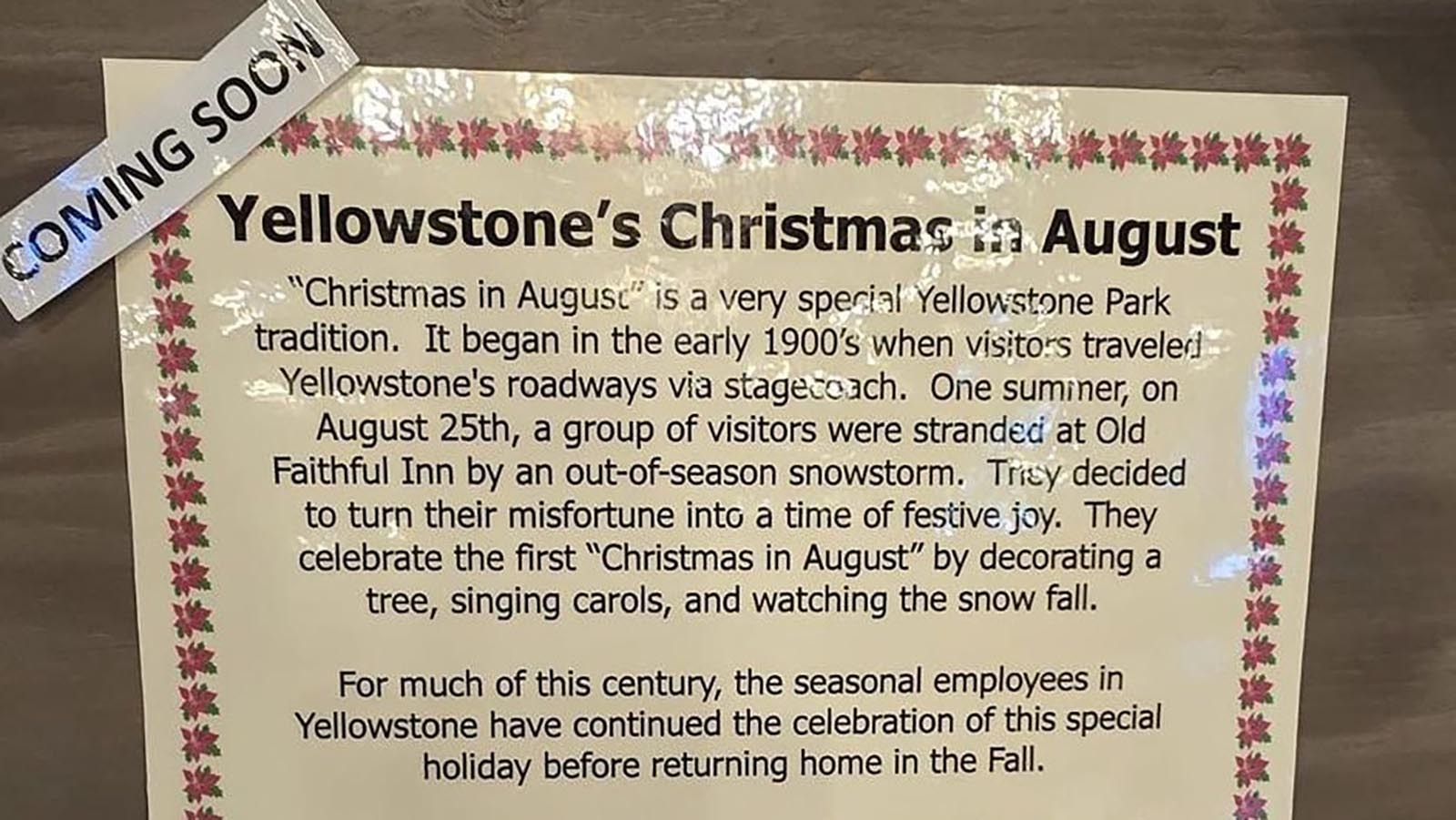 Why Yellowstone National Park Celebrates Christmas In August | Cowboy ...