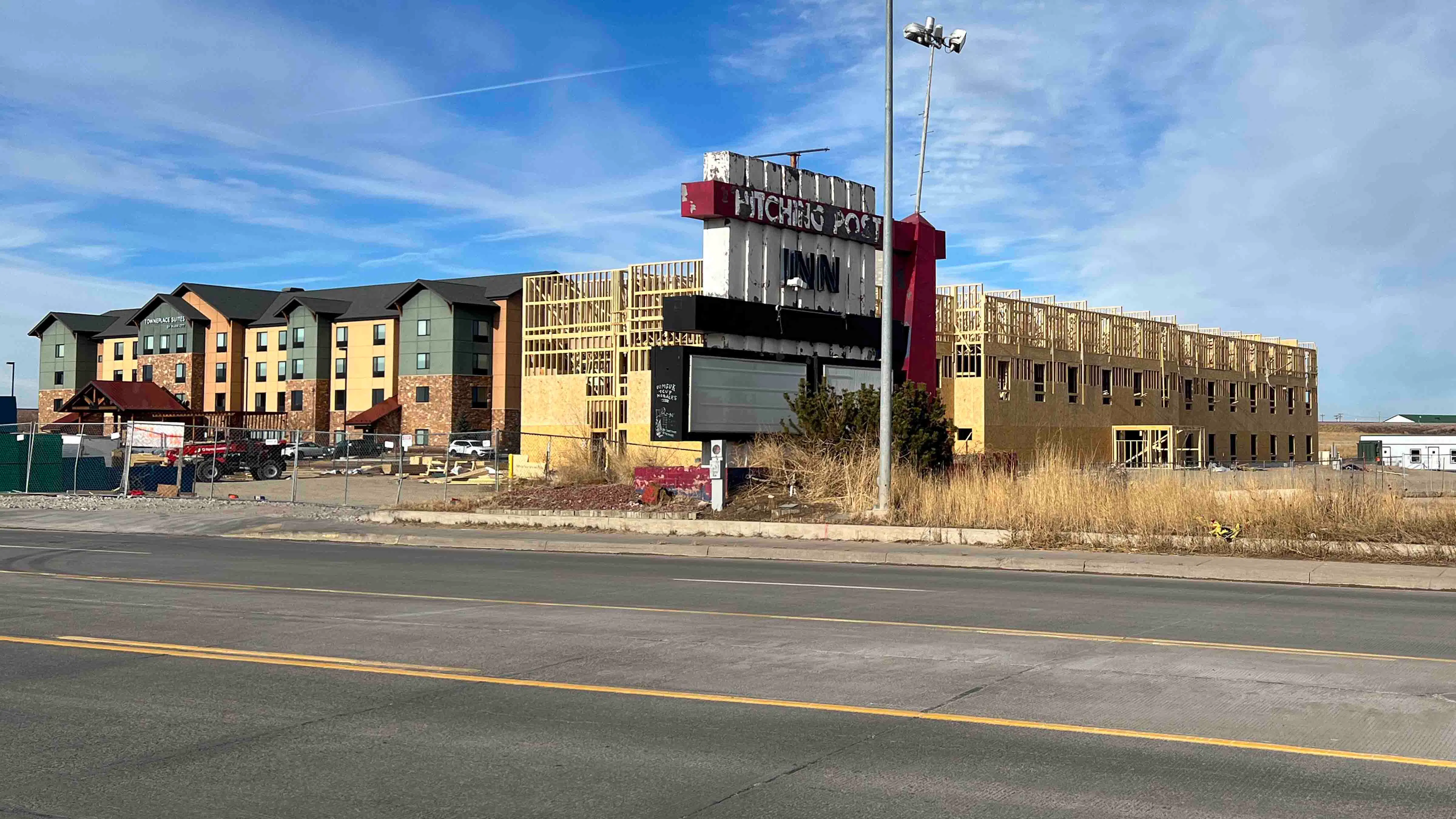 Finally Some Visual Progress At Cheyenne's Old Hitching Post Inn Site ...