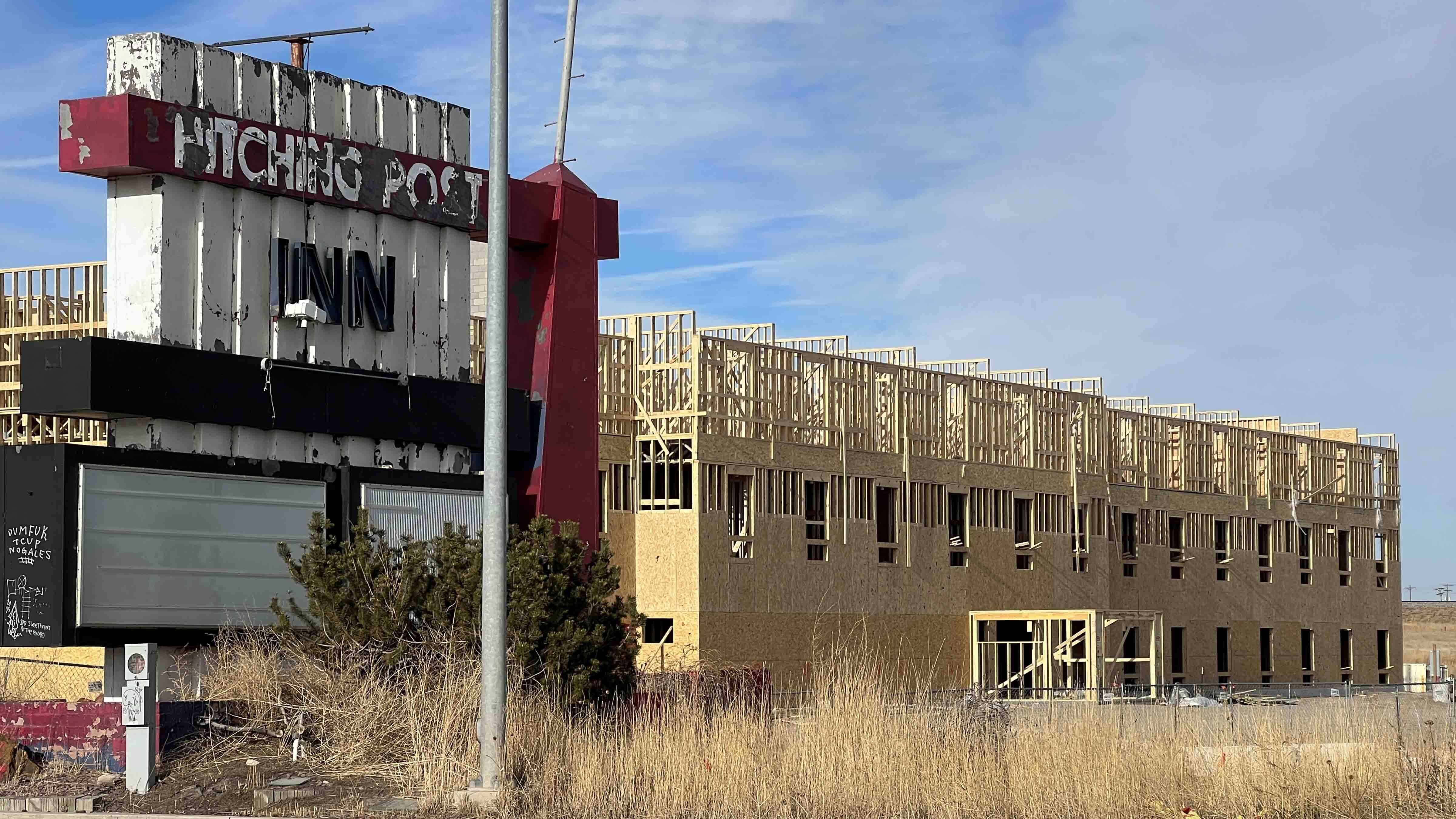 Finally Some Visual Progress At Cheyenne's Old Hitching Post Inn Site ...