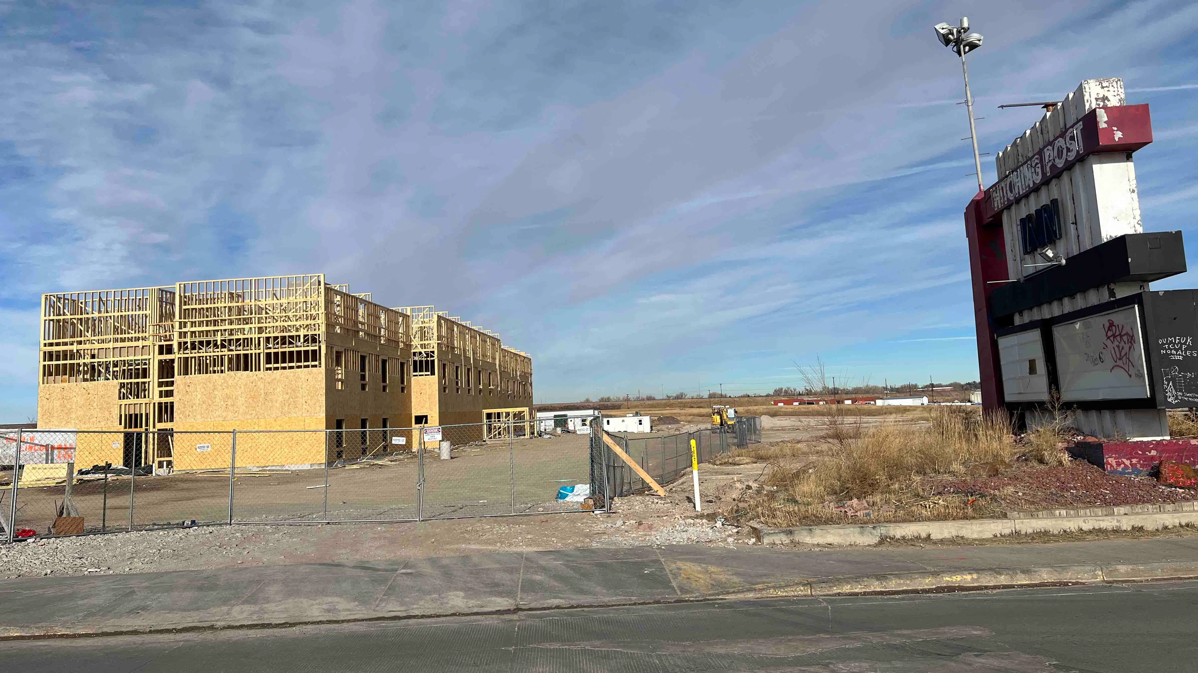Finally Some Visual Progress At Cheyenne's Old Hitching Post Inn Site ...