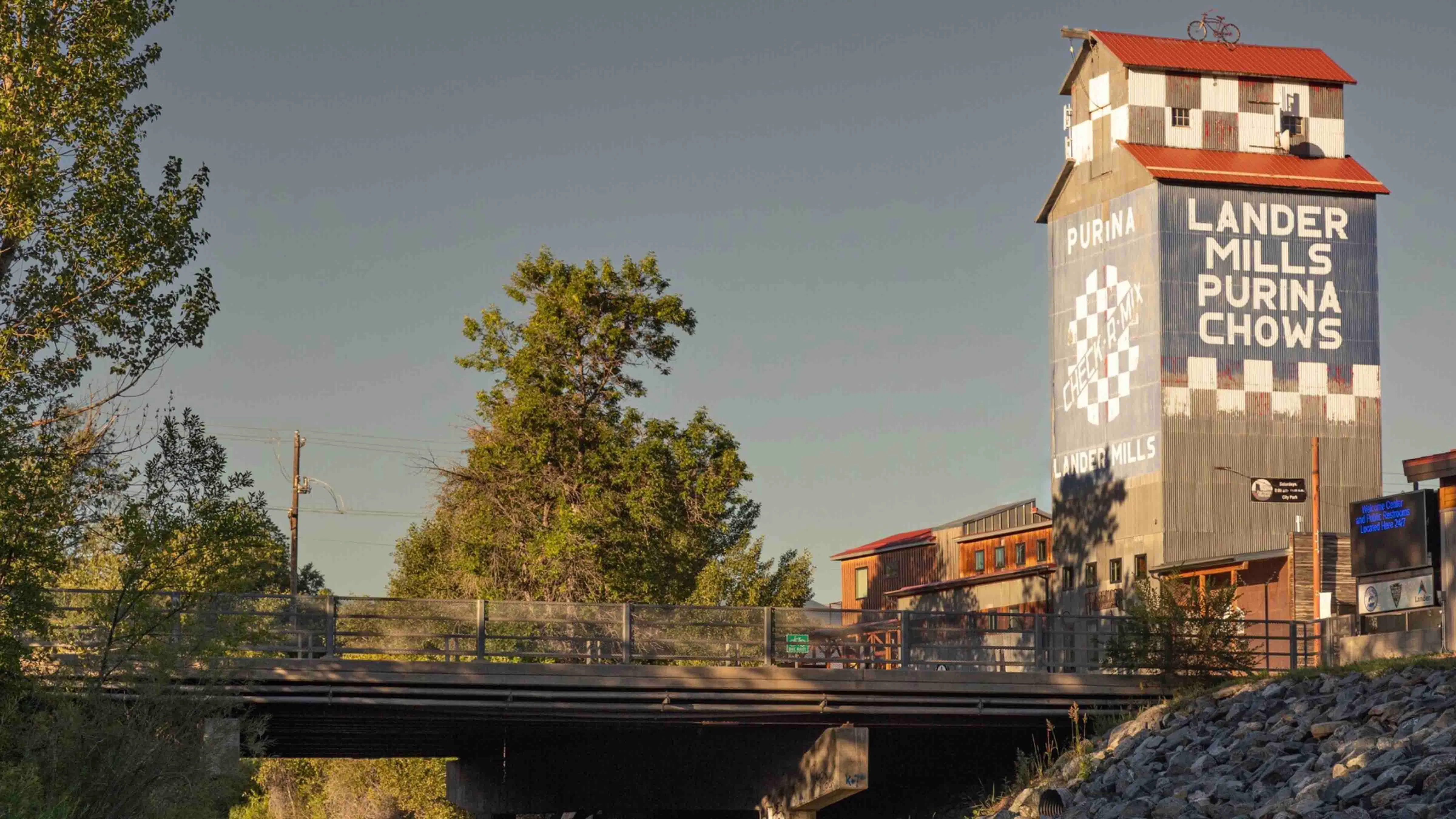 Why Is There A Bike On Top Of The Historic Lander Grain Elevator ...